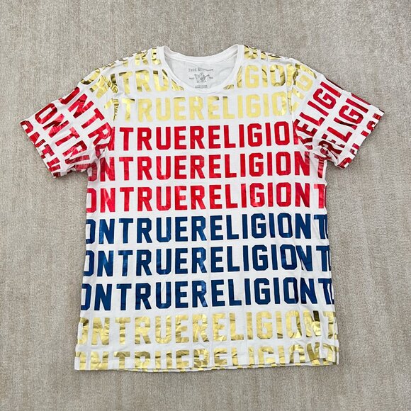True Religion | Shirts | True Religion Crewneck Short Sleeve Graphic ...